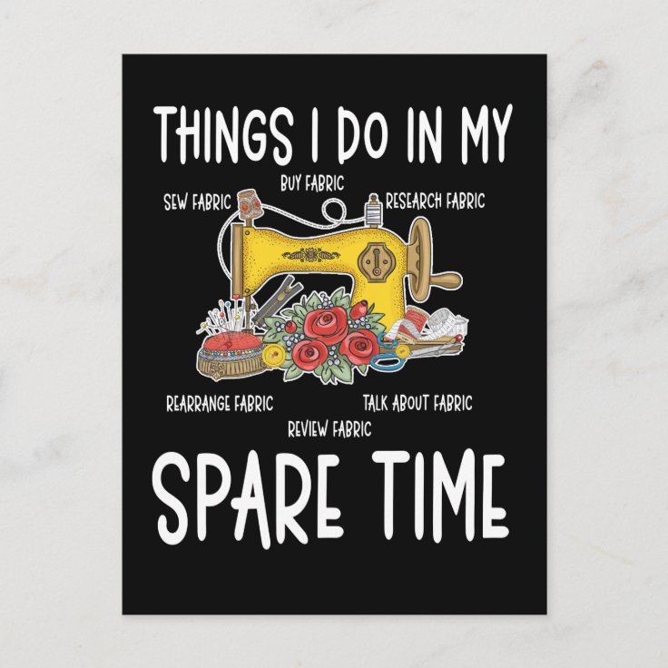 Sewing Humor Funny Quilting Quote Postcard | Zazzle