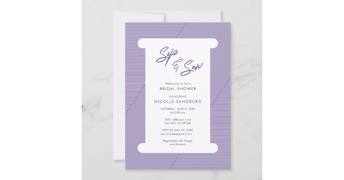 Sewing Invitation | Zazzle