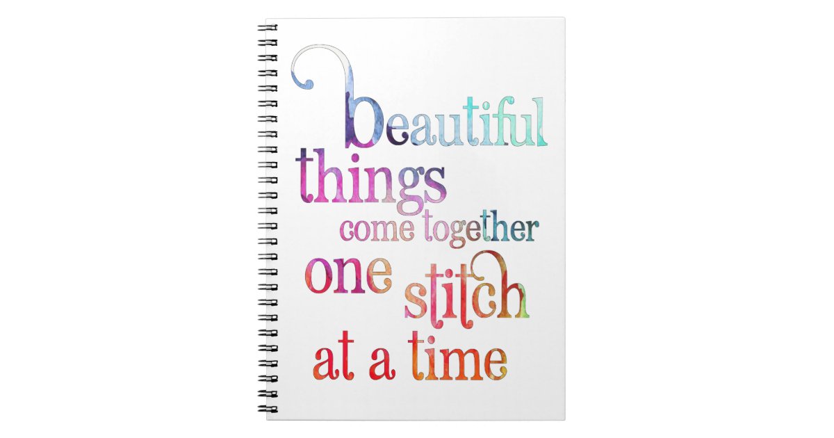 Sewing Knitting Stitch Notebook | Zazzle