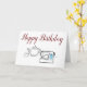 Sewing machine birthday card | Zazzle