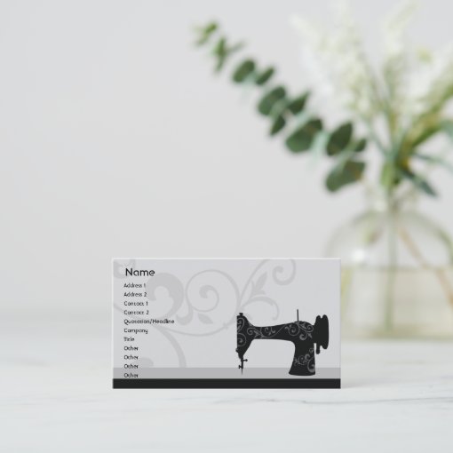 Sewing Machine - Business Business Card | Zazzle
