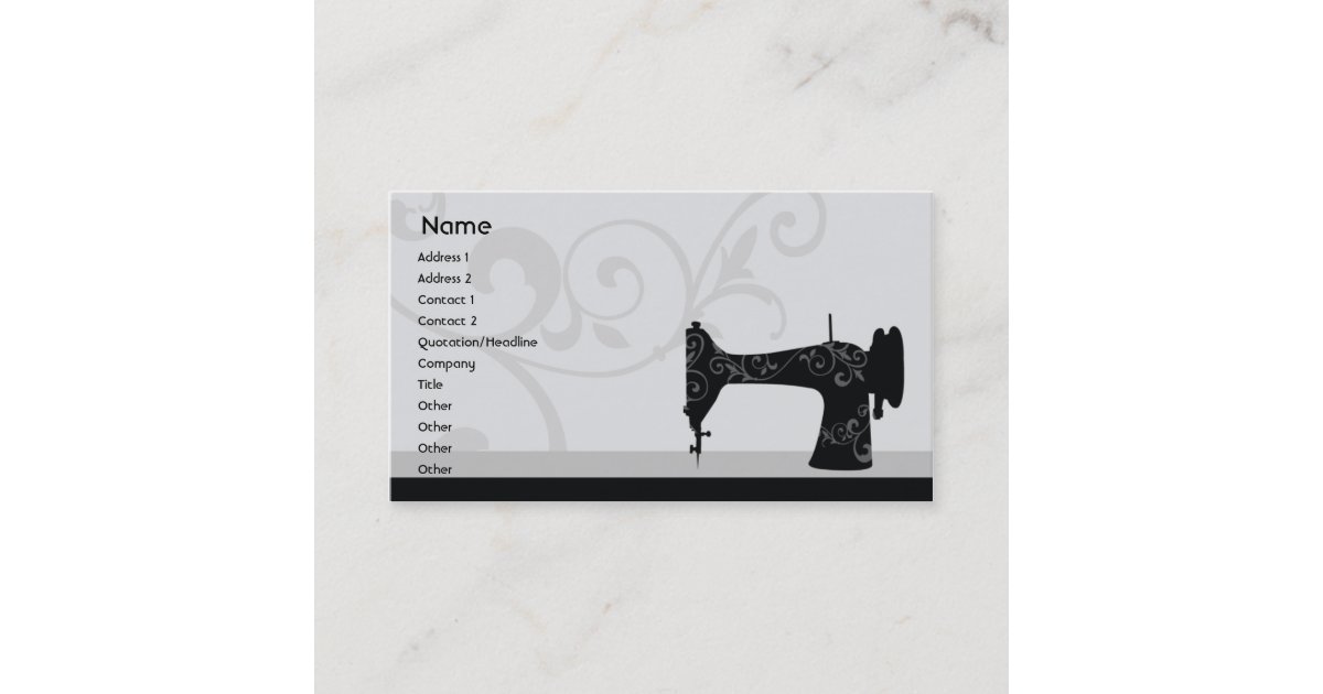 Sewing Machine - Business Business Card | Zazzle