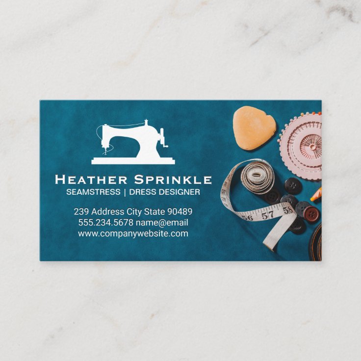 Sewing Machine | Crafts Workshop Business Card | Zazzle