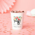 Sewing Machine Dressmaker Black White Business Paper Cups | Zazzle