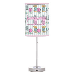 Sewing Machine - Pink Crafts Sew Table Lamp | Zazzle