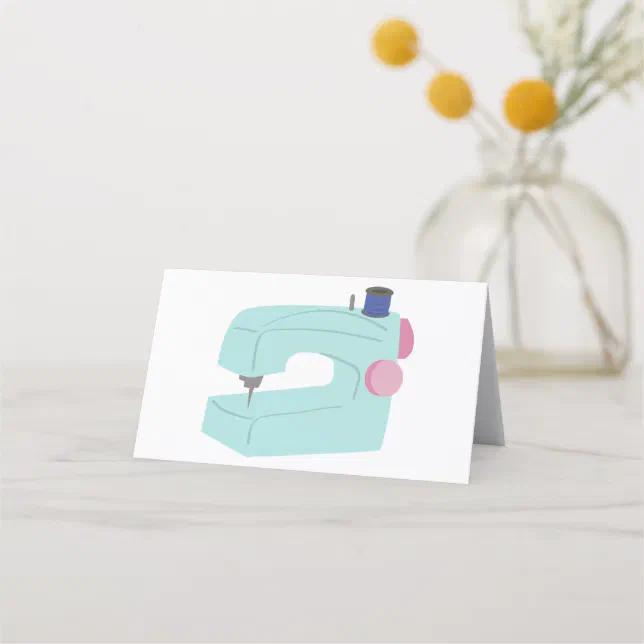 Sewing Machine Place Card | Zazzle