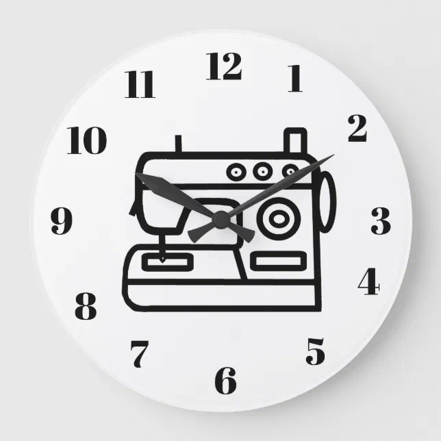 Sewing Machine Wall Clock | Zazzle