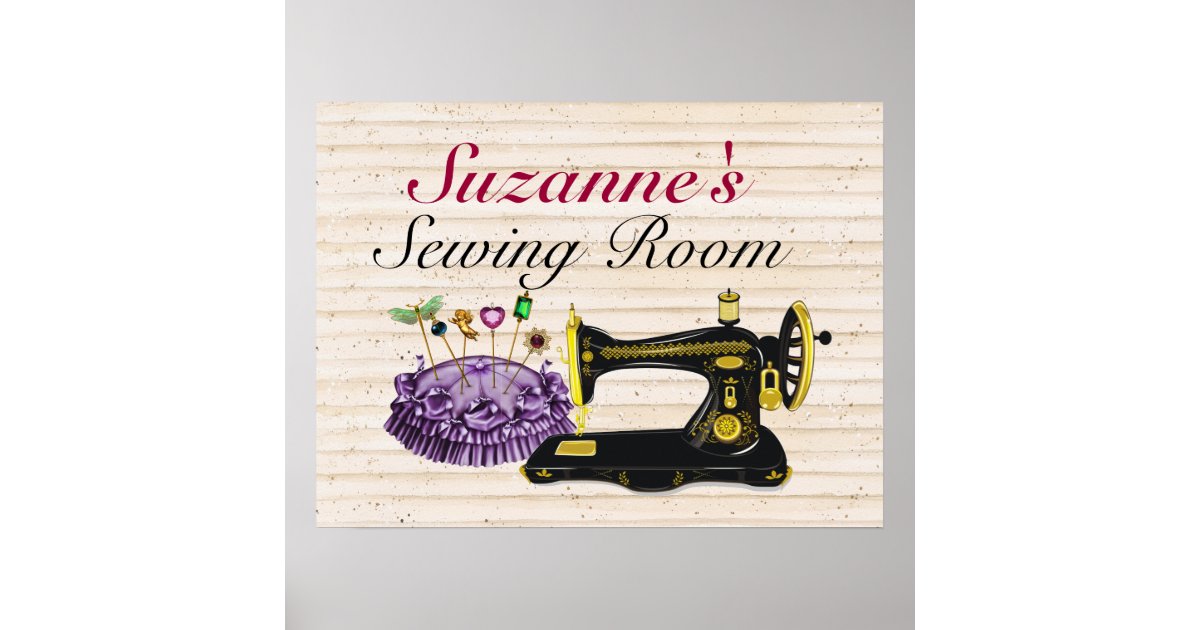 Sewing Room Poster - SRF | Zazzle
