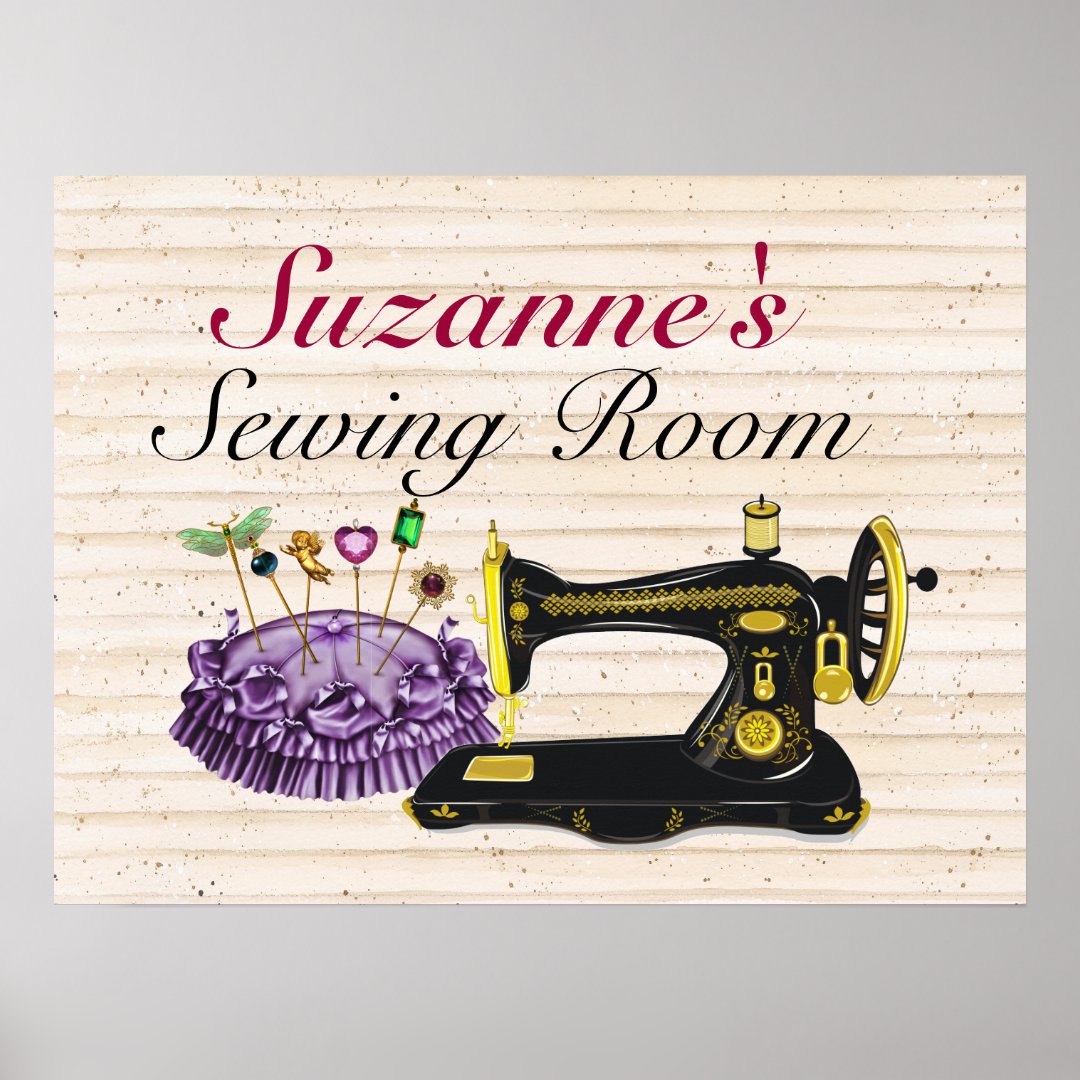 Sewing Room Poster - SRF | Zazzle