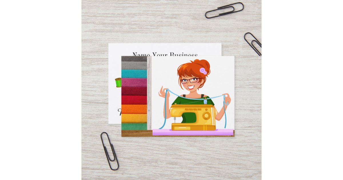 Sewing / Seamstress / Fashion Business Card | Zazzle