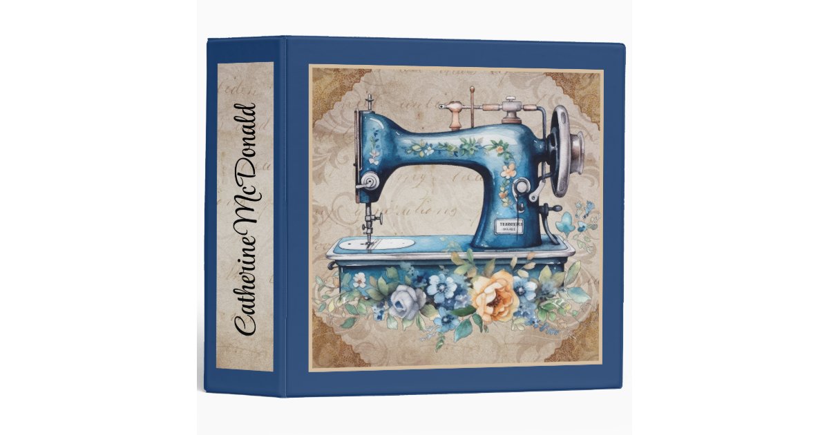 Sewing - Seamstress - See Back - 3 Ring Binder | Zazzle