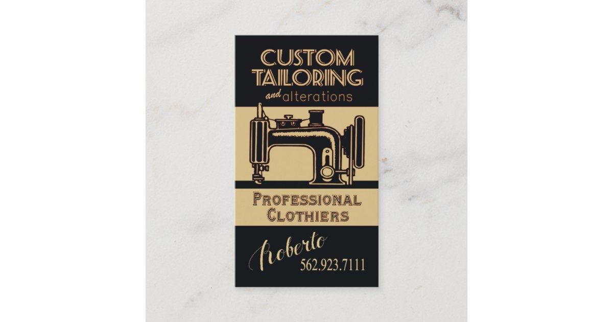 Sewing: Tailor, Dressmaker, Designer, Seamstress Business Card | Zazzle