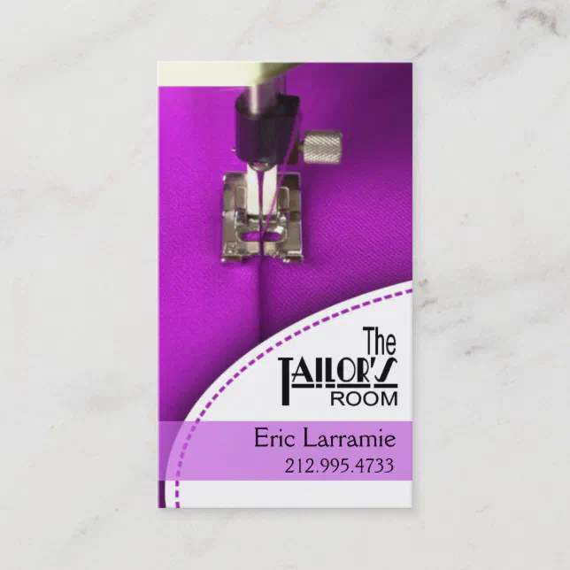 Sewing: Tailor, Dressmaker, Designer, Seamstress Business Card | Zazzle