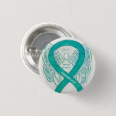 Sexual Assault Awareness Angel Ribbon Pin | Zazzle