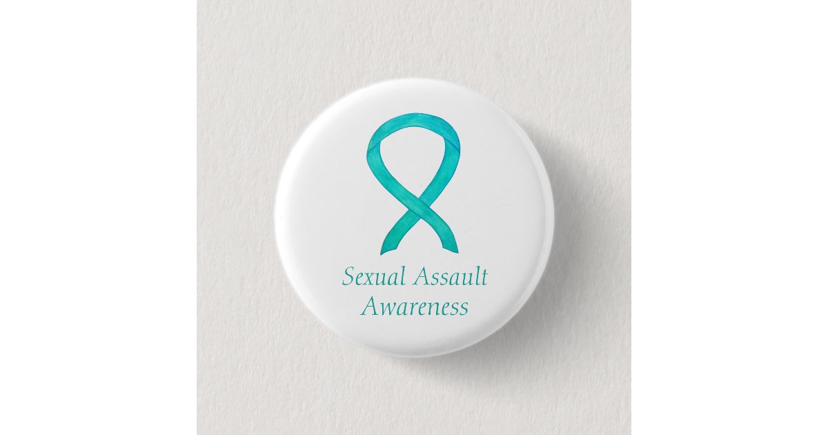 Sexual Assault Awareness Custom Ribbon Pin