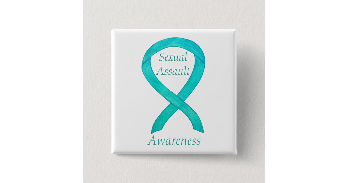 Sexual Assault Awareness Custom Ribbon Pin Zazzle