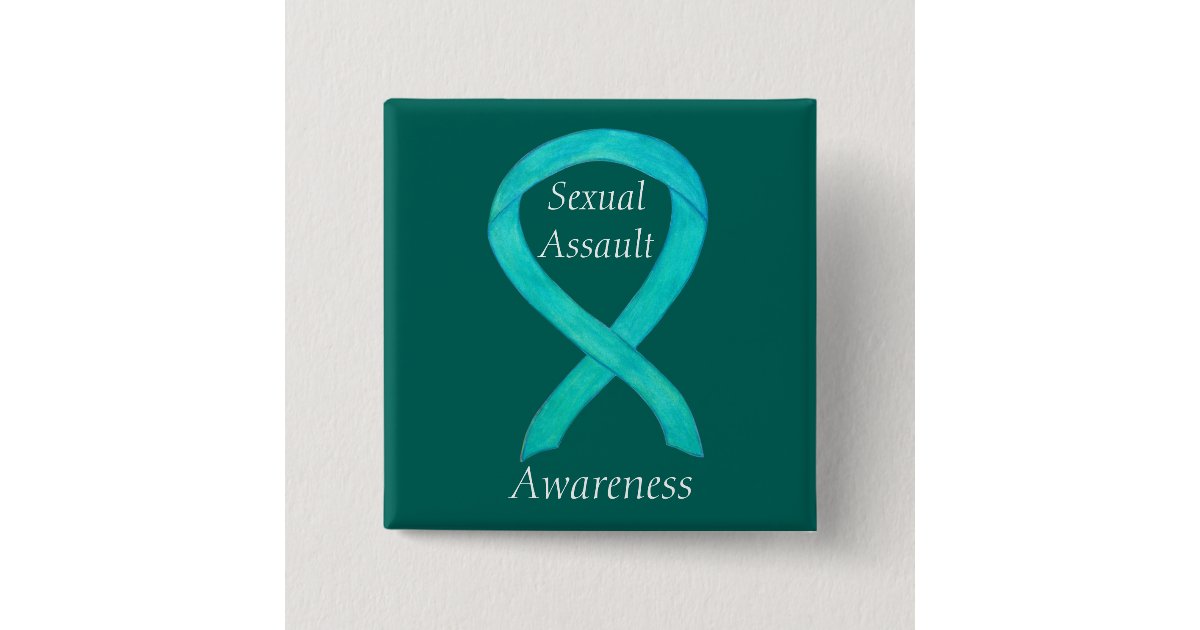 Sexual Assault Awareness Custom Ribbon Pin