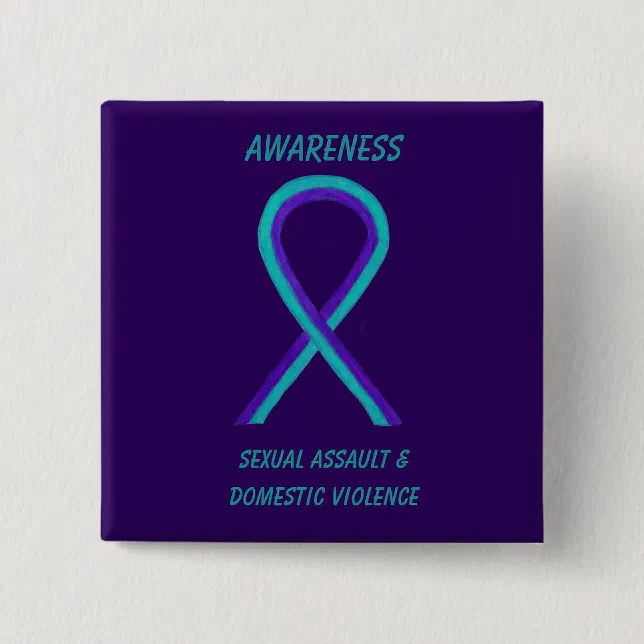 Sexual Assault And Domestic Violence Awareness Pins Zazzle