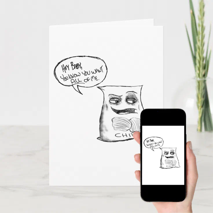 Sexy Potato Chips Birthday Card Zazzle