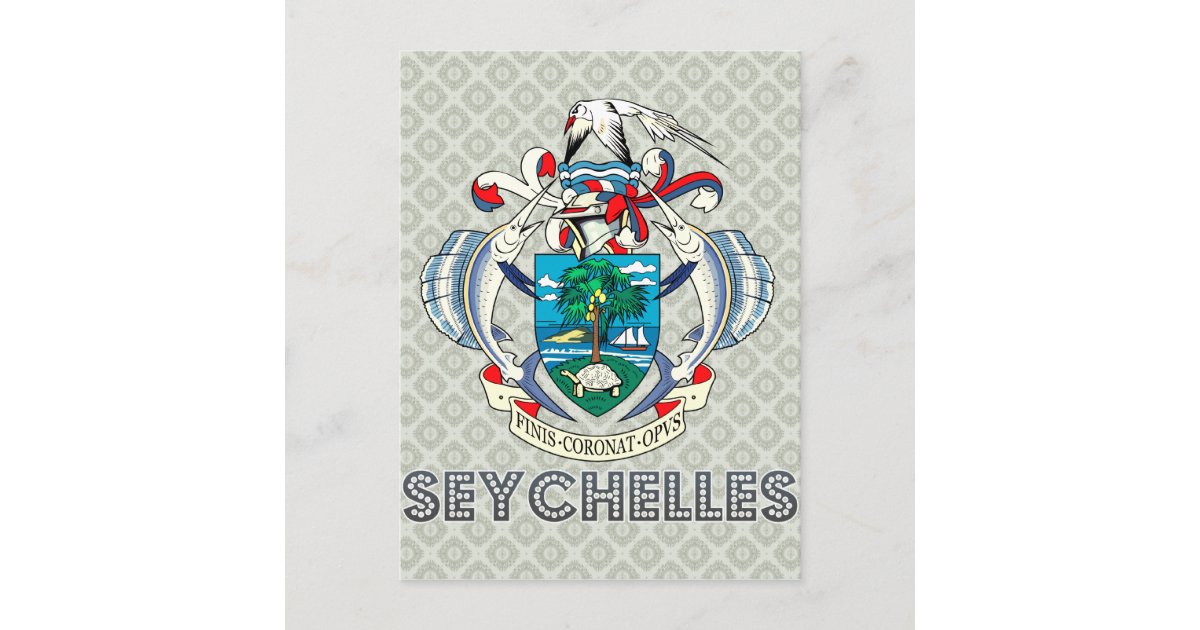 Seychelles Coat of Arms Postcard | Zazzle