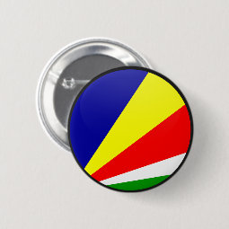 Seychelles quality Flag Circle Pinback Button | Zazzle