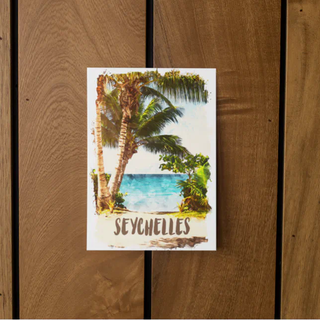 Seychelles Tropical Island Scenery View Postcard | Zazzle