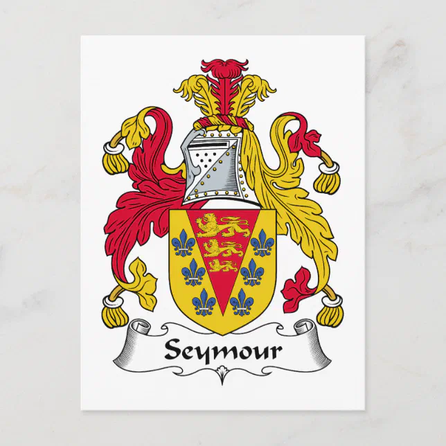 Seymour Family Crest Postcard | Zazzle