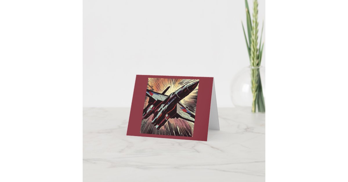 SF - Anime Starfighter Woodcut 2 Card | Zazzle