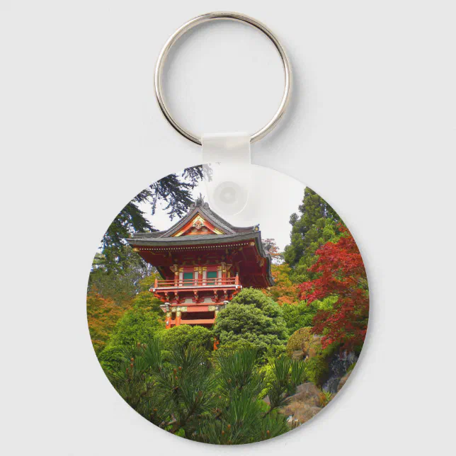 SF Japanese Tea Garden Temple Gate #3 Keychain | Zazzle