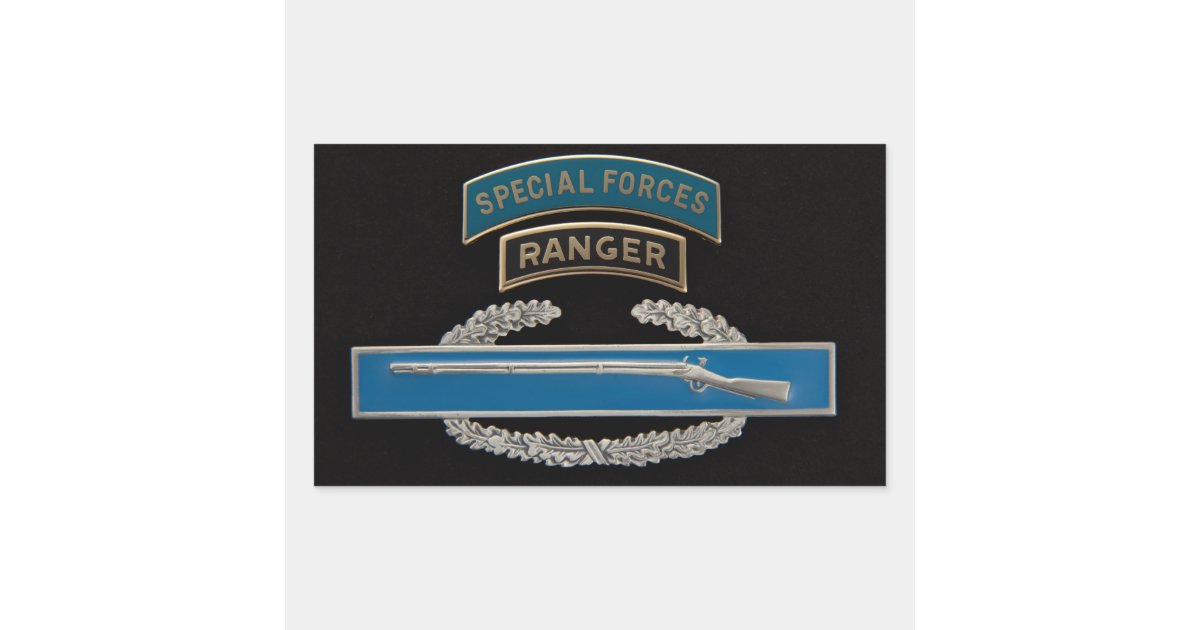 SF Ranger CIB Rectangular Sticker | Zazzle