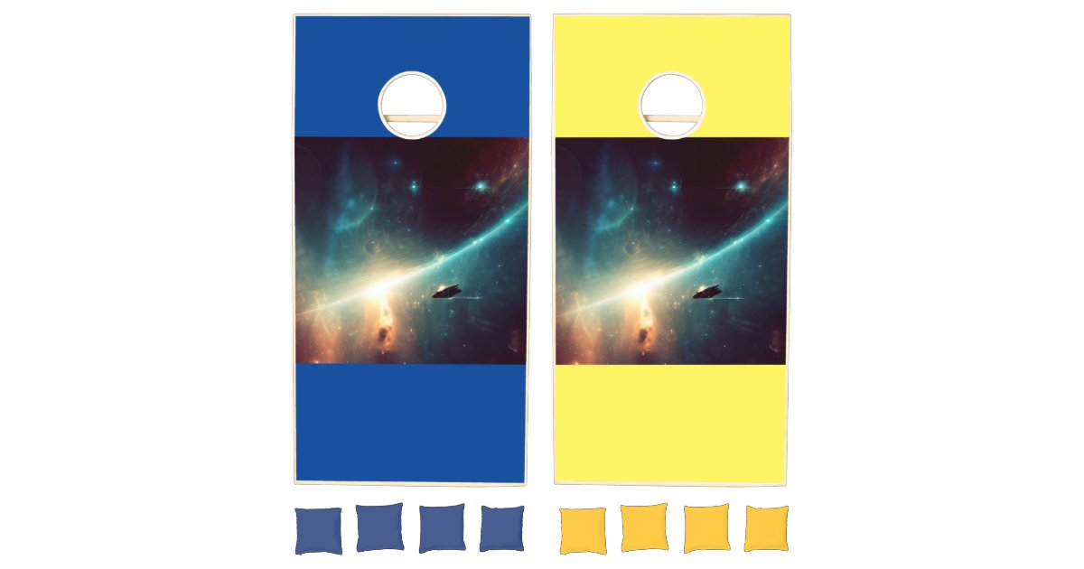 SF Space Opera (2) Cornhole Set | Zazzle