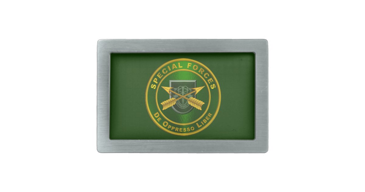 SF Special Forces Belt Buckle | Zazzle