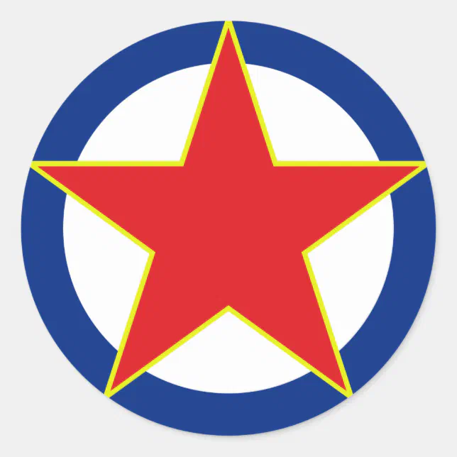 SFRJ RV i PVO Classic Round Sticker | Zazzle