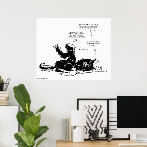 SFWA Honey Badgers: Sad Unbitten Things Poster | Zazzle