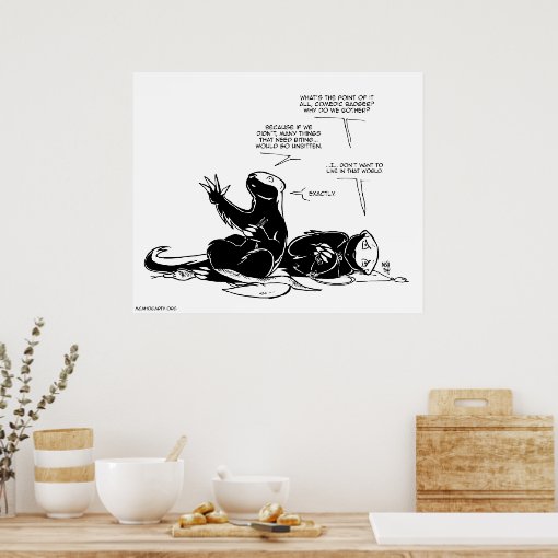 SFWA Honey Badgers: Sad Unbitten Things Poster | Zazzle