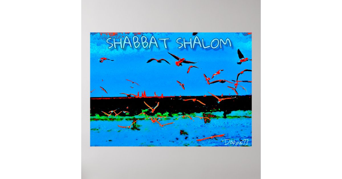Shabbat Shalom Poster | Zazzle