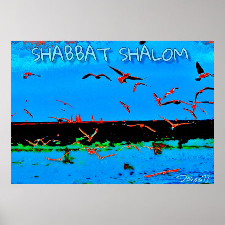 Shabbat Shalom Poster | Zazzle