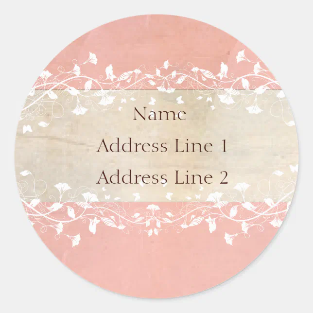 Shabby Chic Address Labels | Zazzle