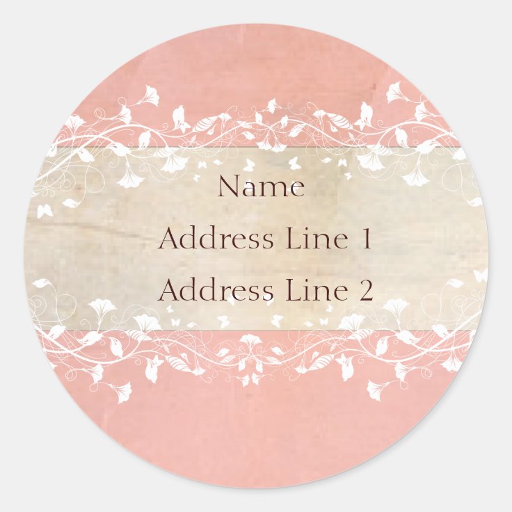 Shabby Chic Address Labels | Zazzle