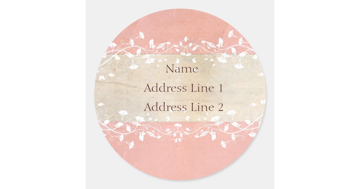 Shabby Chic Address Labels | Zazzle