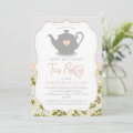 Shabby Chic Birthday Tea Party Invitation | Zazzle