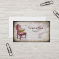 Shabby Chic Chair Business Card | Zazzle