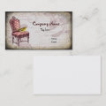 Shabby Chic Chair Business Card | Zazzle