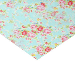 shabby chic floral rose Tissue Paper | Zazzle