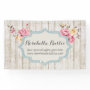 Shabby Chic Floral Rustic Wood & Vintage Boutique Banner | Zazzle