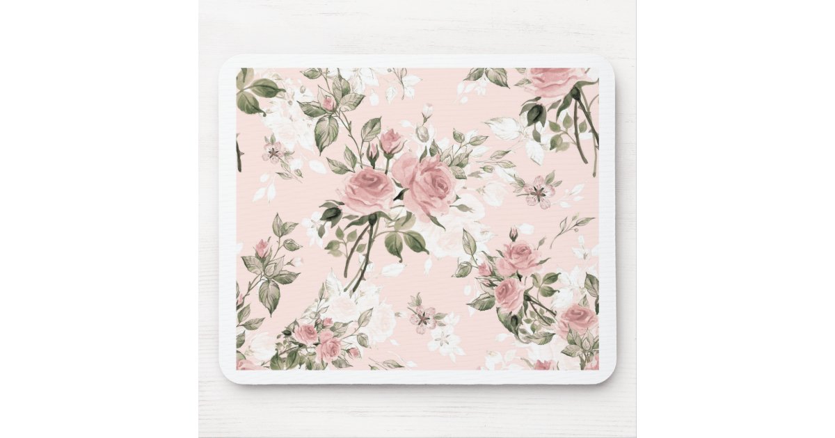 Shabby chic, french chic, vintage,floral,rustic, mouse pad | Zazzle