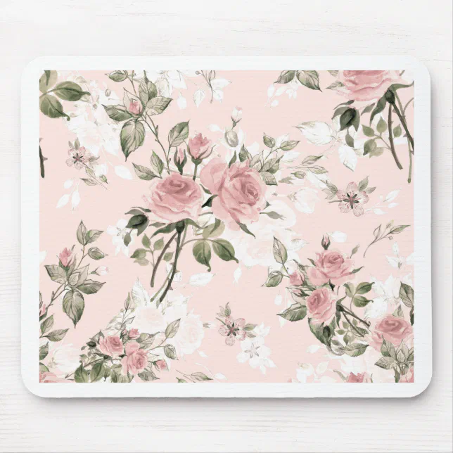 Shabby chic, french chic, vintage,floral,rustic, mouse pad | Zazzle