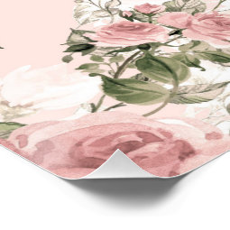 Shabby chic, french chic, vintage,floral,rustic,pi poster | Zazzle