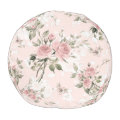 shabby chic, french chic, vintage,floral,rustic,pi pouf | Zazzle