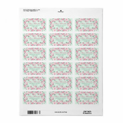 Shabby chic personalized address labels | Zazzle